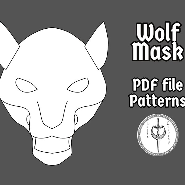 Wolf Mask - Etsy