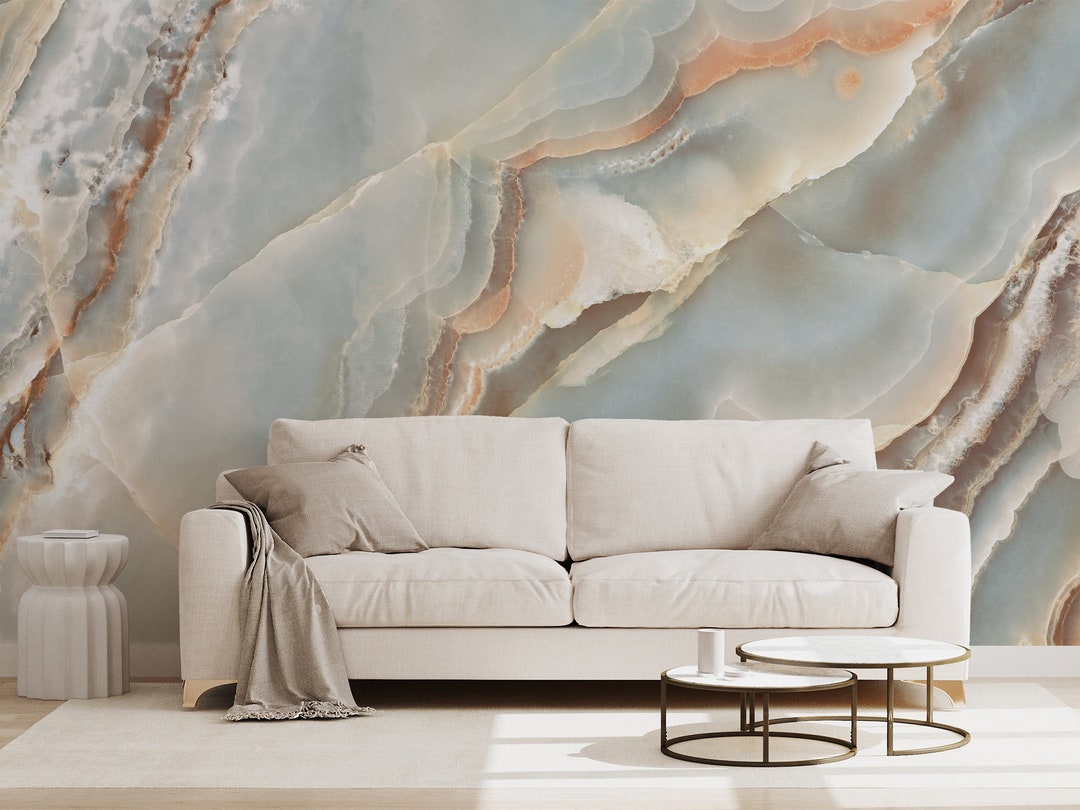 Surface Marble Effect Grey and Beige Wallpaper Mural - Handess ...