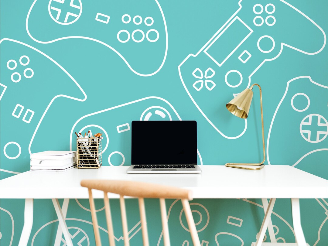 Retro Baby Blue Gaming Console Controllers Children's Peripherals ...