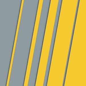 Grey Mustard Uneven Stripe Khardal Wallpaper Mural Removable Self ...