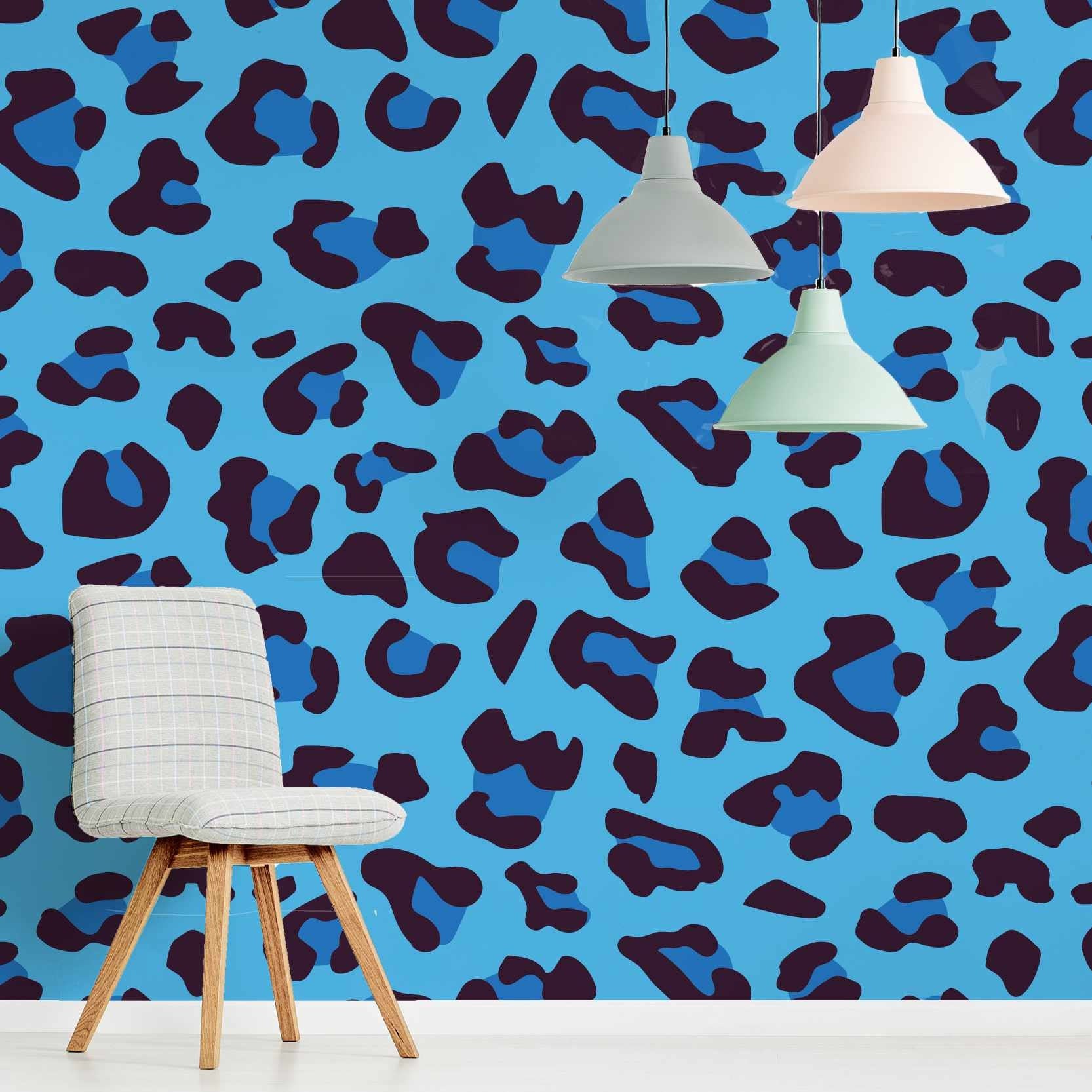 Blue Cheetah Wallpaper