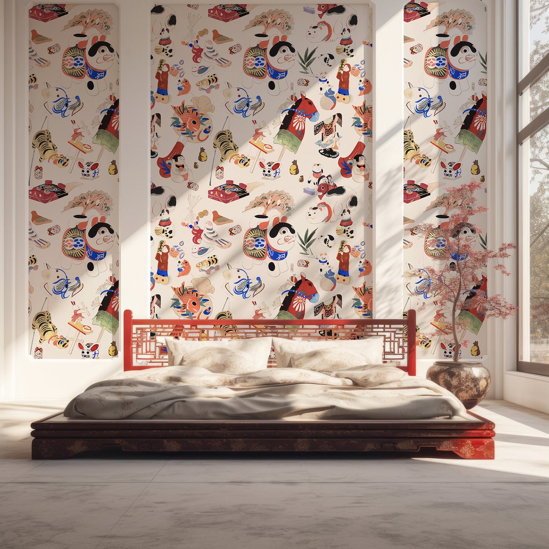 Japanese Playful Characters & Animals Chihiro Wallpaper Mural ...