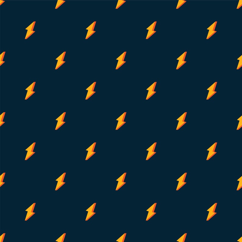 Navy Blue Teen Lightning Bolt Wallpaper Mural Removable - Etsy