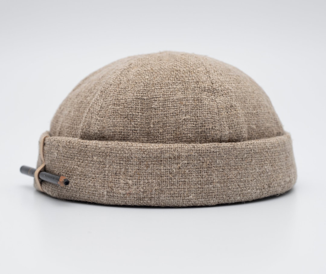 Limited Edition Handmade Docker Hat. Docker Cap Made of 100% Linen ...