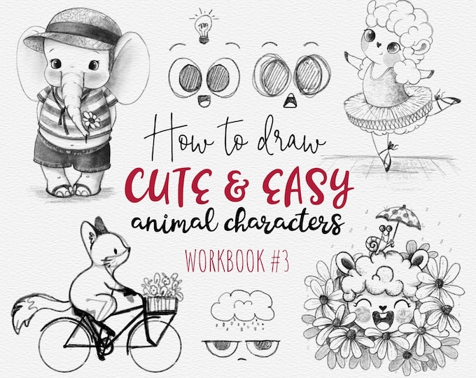 Animal Character Drawing Workbook 3: Emotions & Storytelling (procreate ...
