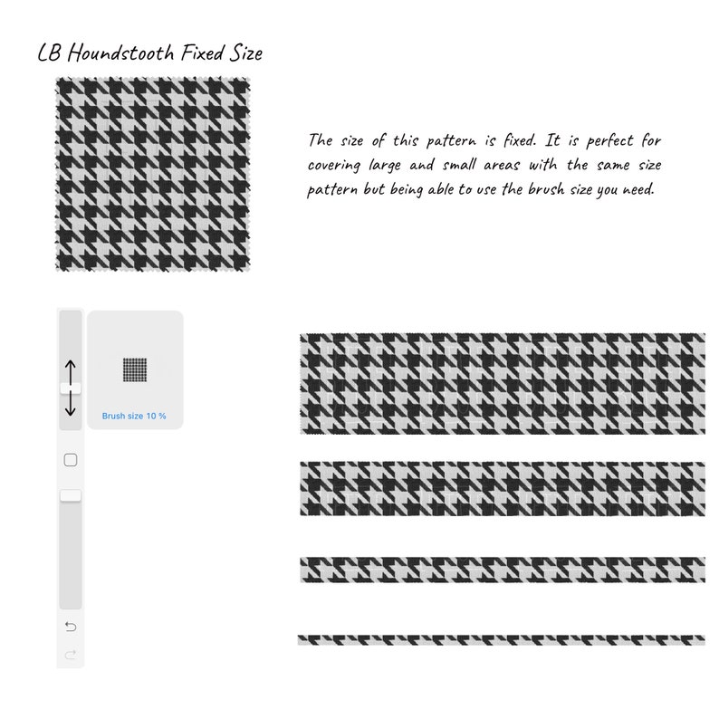 Houndstooth Seamless Texture Brushes for Procreate - Etsy