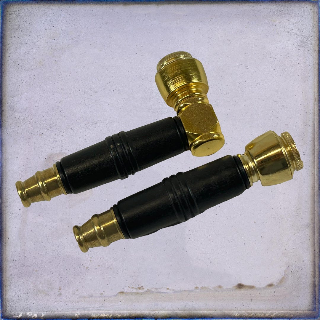 Brass or Nickle Combo Sneak A Hit & Woodie Pipe - Solid Nickle Pipe ...