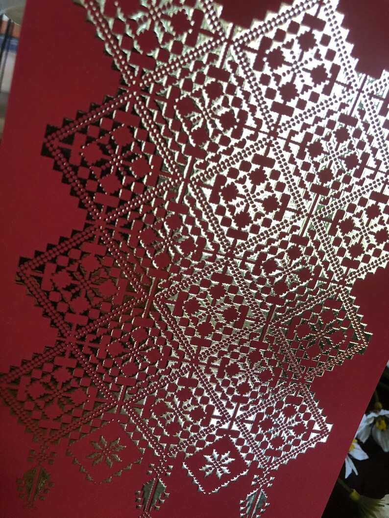 Palestinian Art Palestine Art Foil Printed on 5x7 Art Quality Matte ...