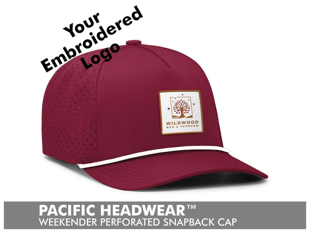 Embroidered Rope WEEKENDER Perforated Golf Cap - Custom Apparel Swag ...