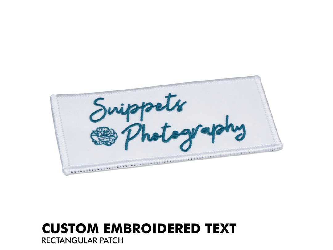 Custom Embroidered Name Tags Featuring VELCRO® or Iron-on Adhesive ...