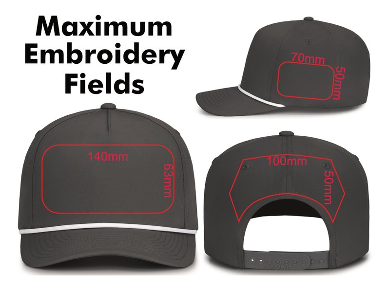 Rope WEEKENDER Perforated Golf Cap - Custom Apparel Swag Hat ...