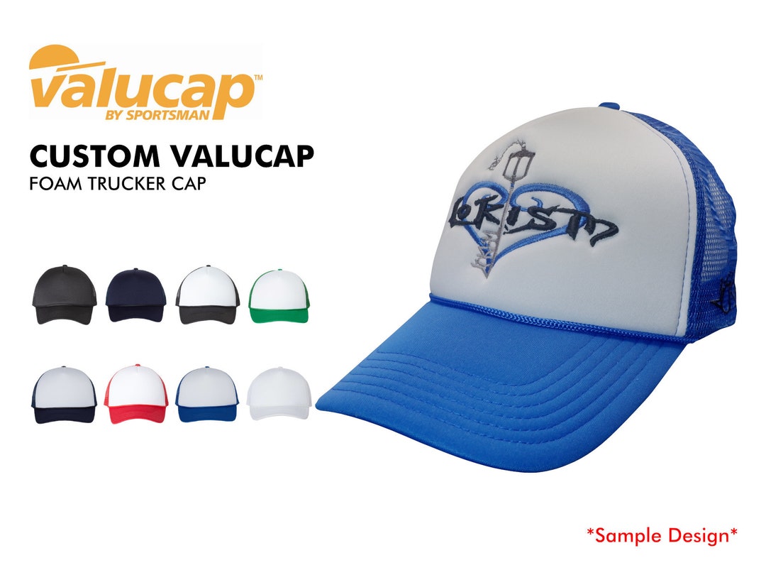 Foam Trucker Snapback Hat VC700 / Foam Mesh Cap / Personalized ...