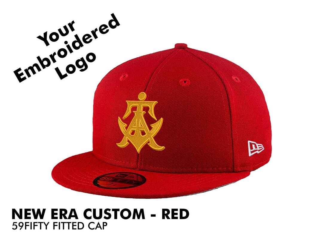 Custom Red NEW ERA® 59FIFTY Fitted Cap/ Personalized - Etsy UK