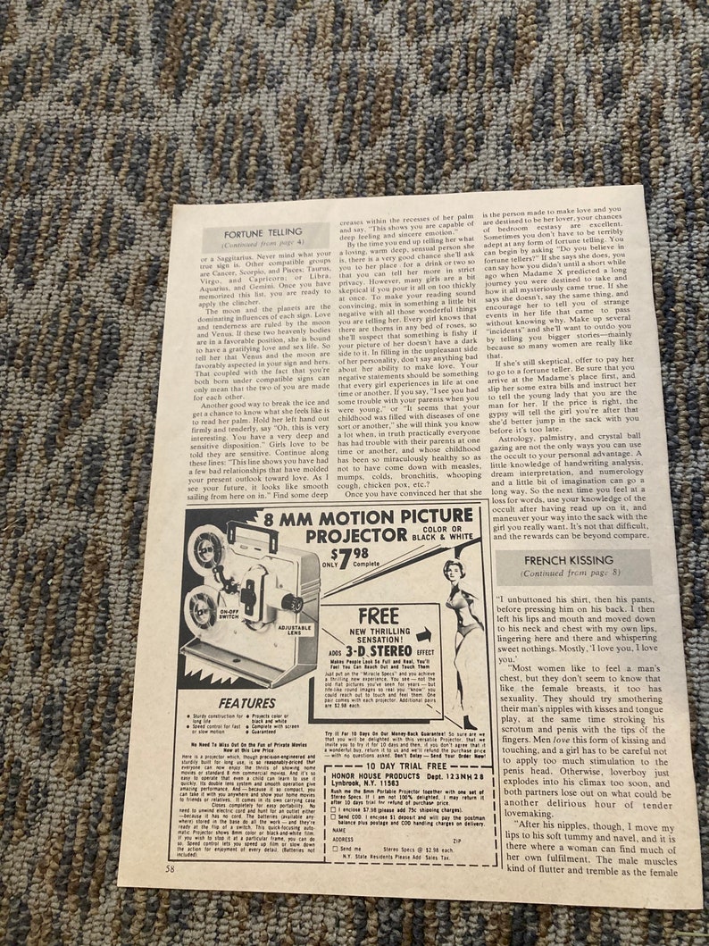 1971 Vintage Amazing Spy-eye Magazine Advertisement From All Man Kitch ...
