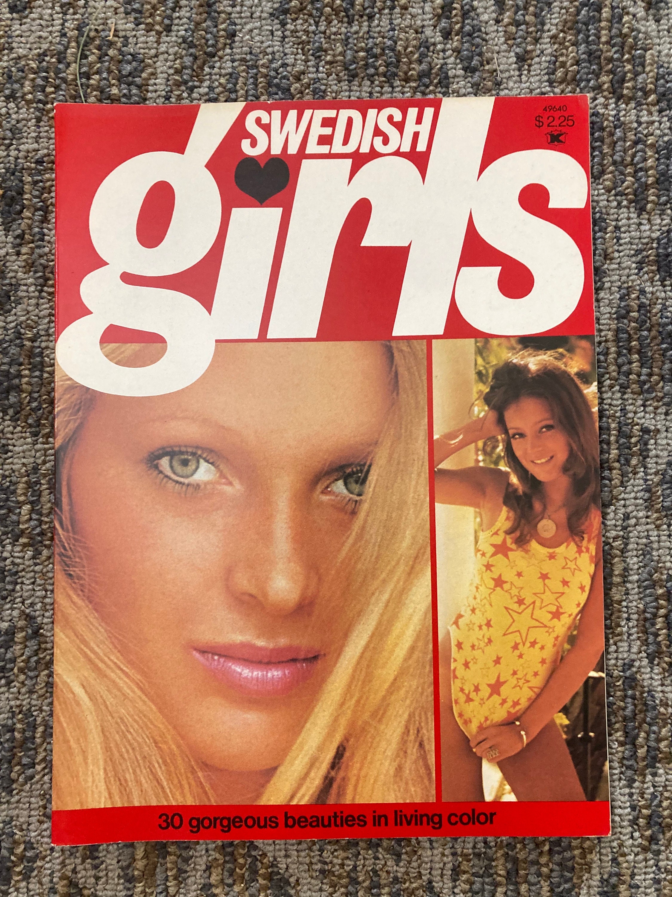 Vintage Swedish Girls Pin up Magazine 1972 Adult - Etsy