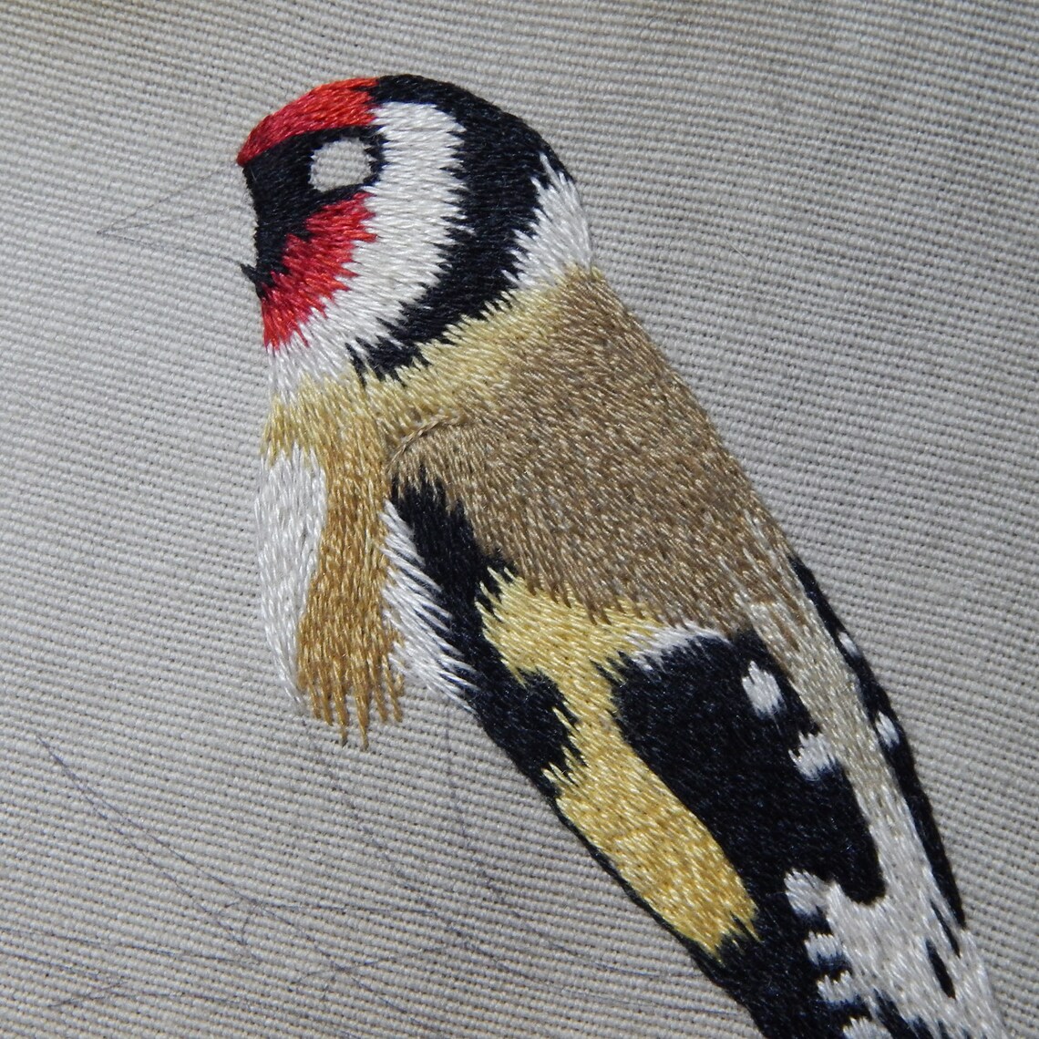 Goldfinch Hand Embroidery Pattern Tutorial, Bird Needlepainting Hoop ...