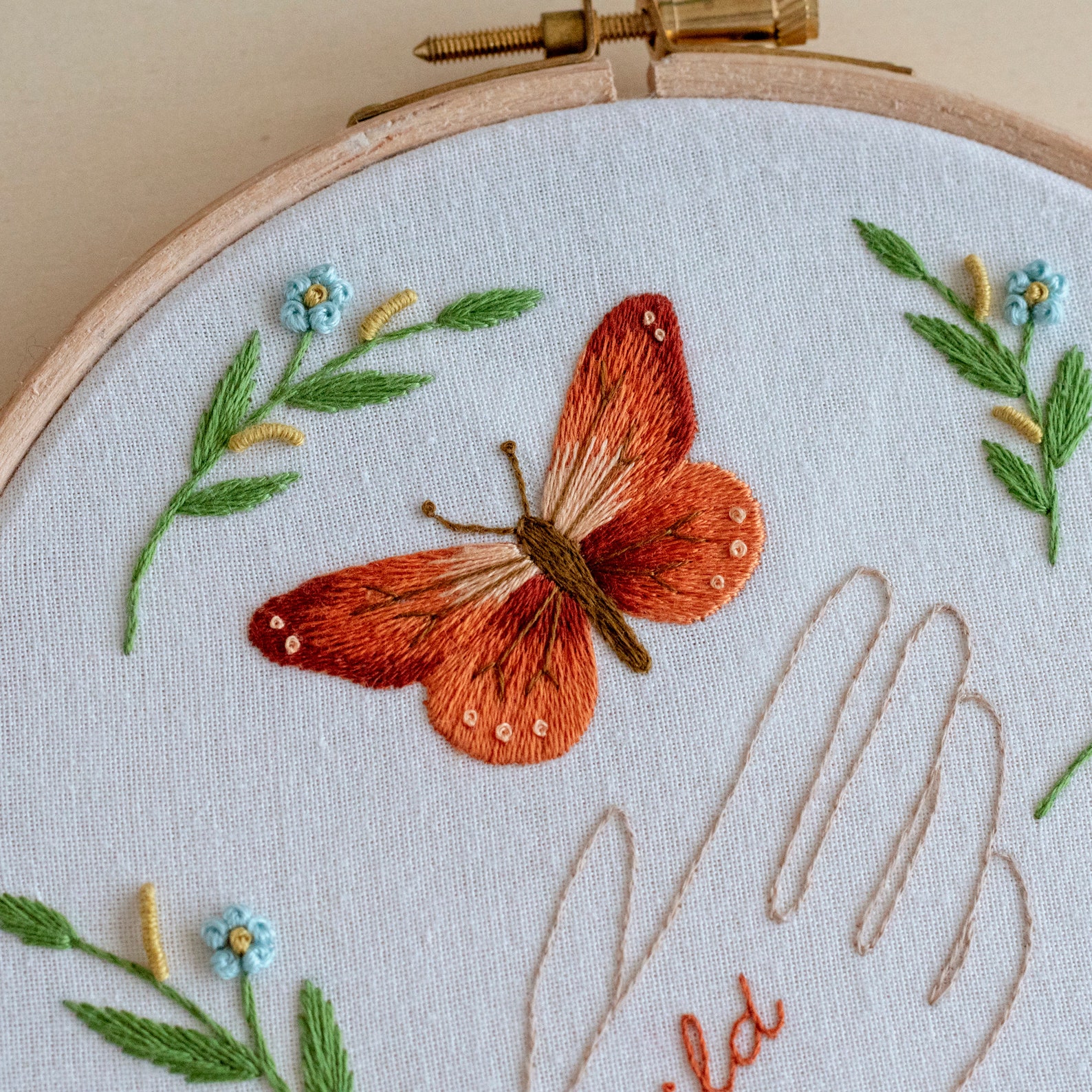 Butterfly Hand Embroidery PDF Pattern Thread Painting | Etsy