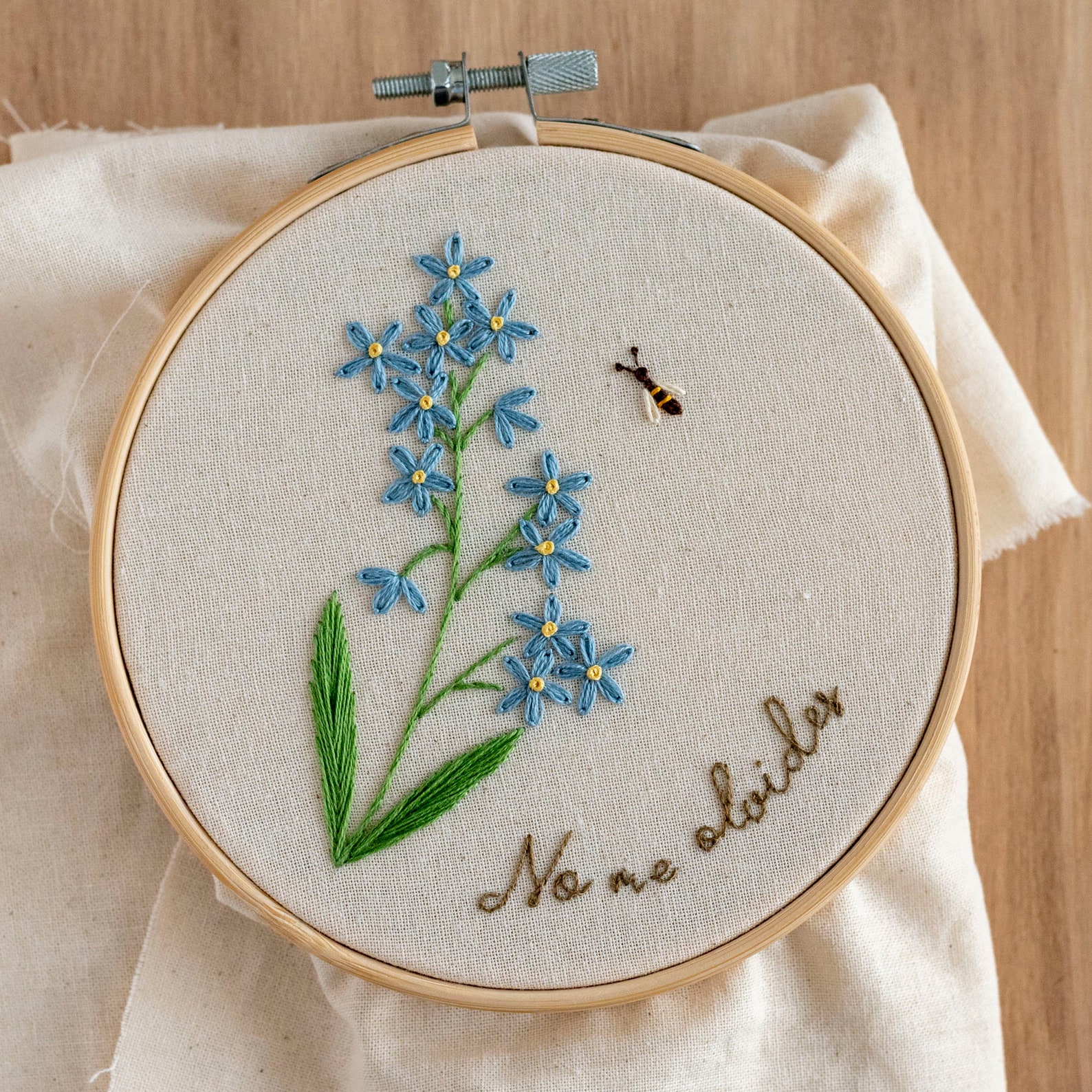 Forget Me Not Hand Embroidery Pattern Wildflower PDF | Etsy