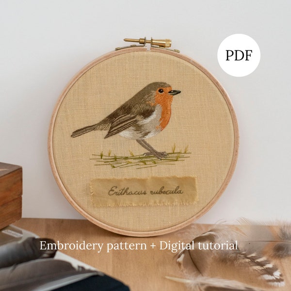 Robin Embroidery - Etsy