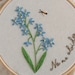 Forget Me Not Hand Embroidery Pattern Wildflower PDF - Etsy