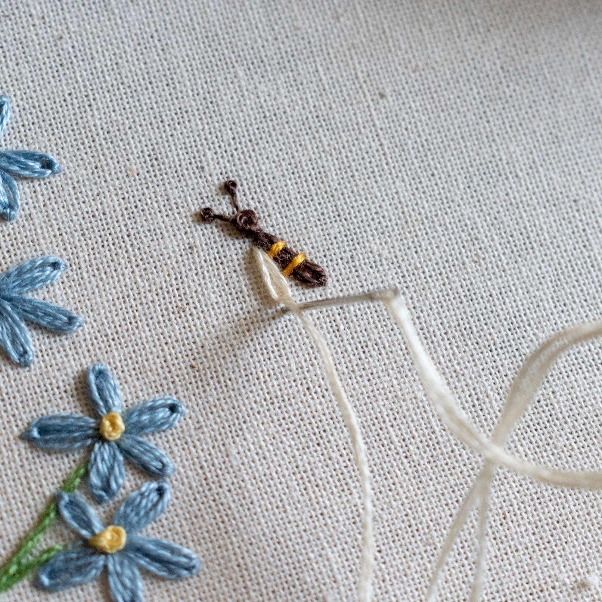 Forget Me Not Hand Embroidery Pattern Wildflower PDF | Etsy