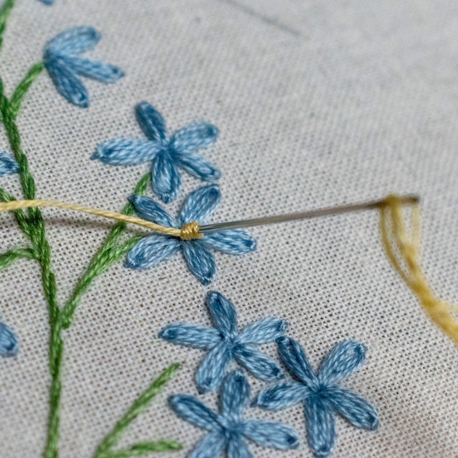 Forget Me Not Hand Embroidery Pattern Wildflower PDF | Etsy