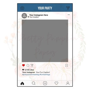 Selfie Photo Frames - Instagram Photo Op Cut Out - Etsy
