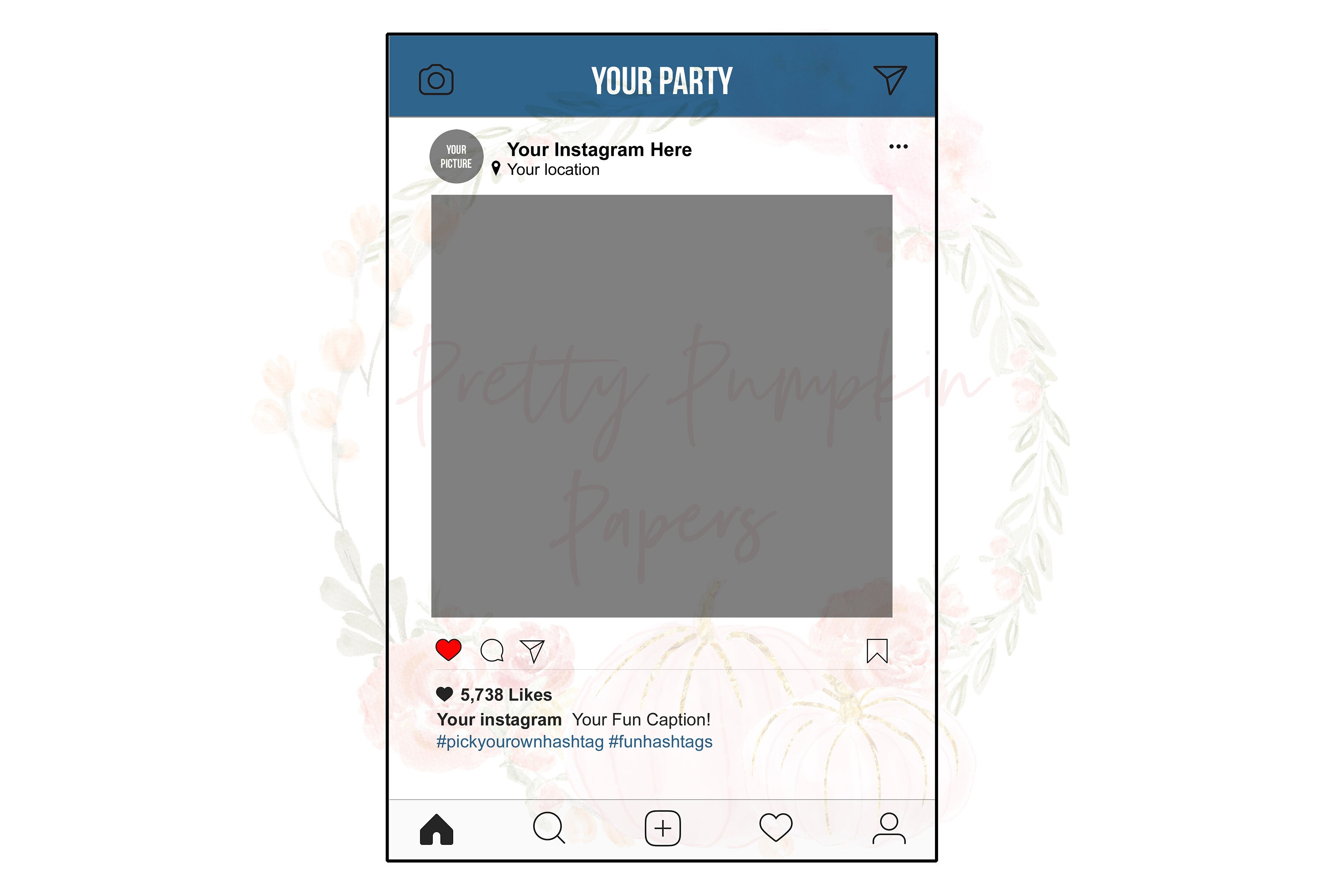 Selfie Photo Frames - Instagram Photo Op Cut Out - Etsy