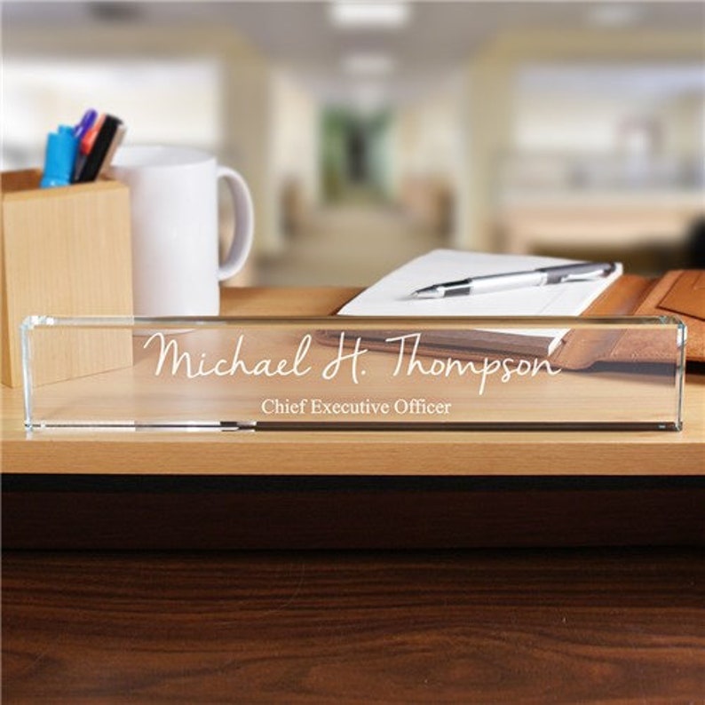 Personalized Desk Nameplate Engraved Business Nameplate - Etsy