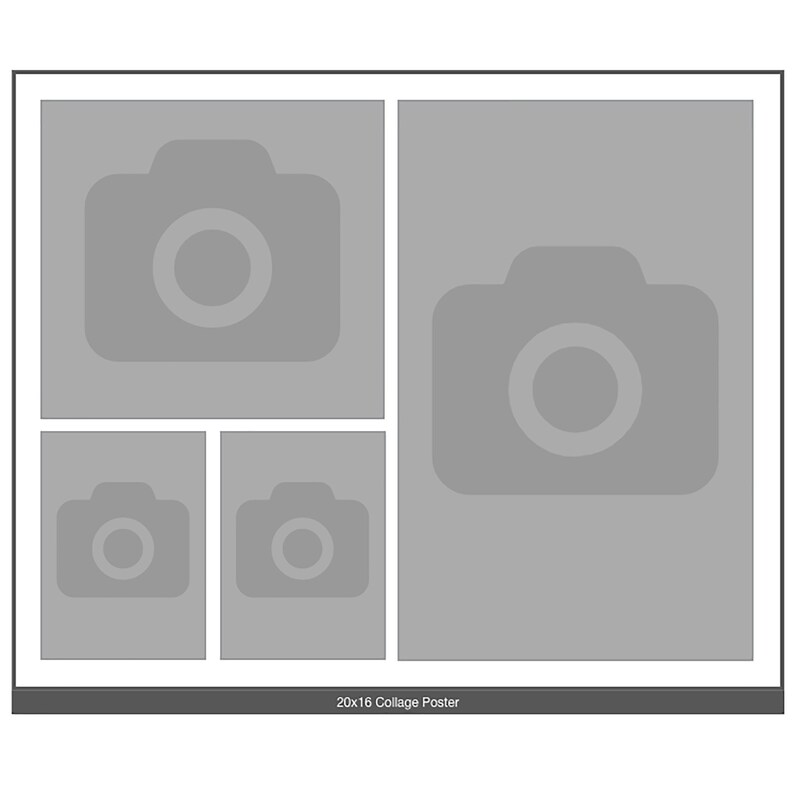 Custom Printed Photo Collage - Personalized 20x16 Print - Etsy