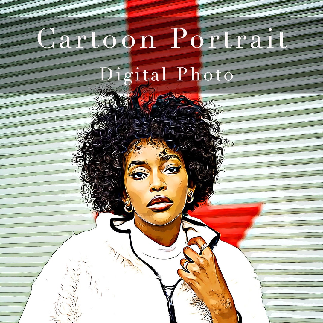 Cartoon Portrait Digital Photo | Cartoon Portrait | Custom Portrait - Etsy
