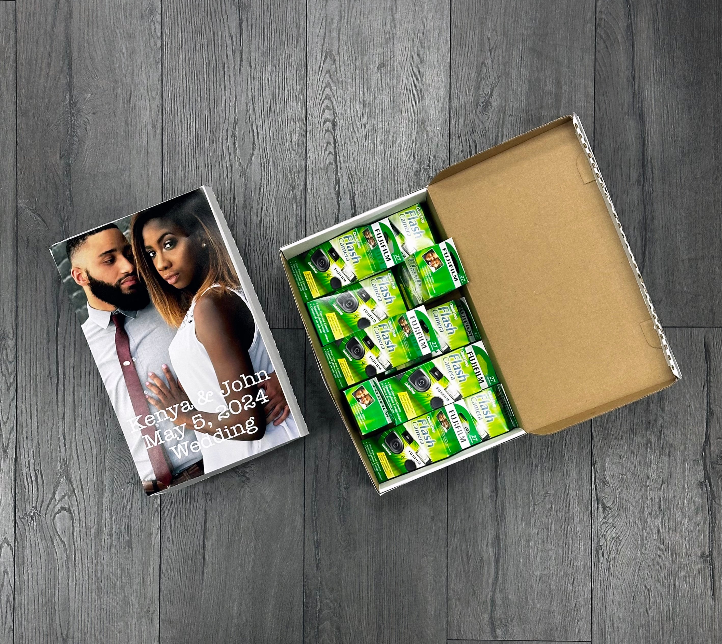 Wedding Custom Disposable Cameras Box Set - Etsy