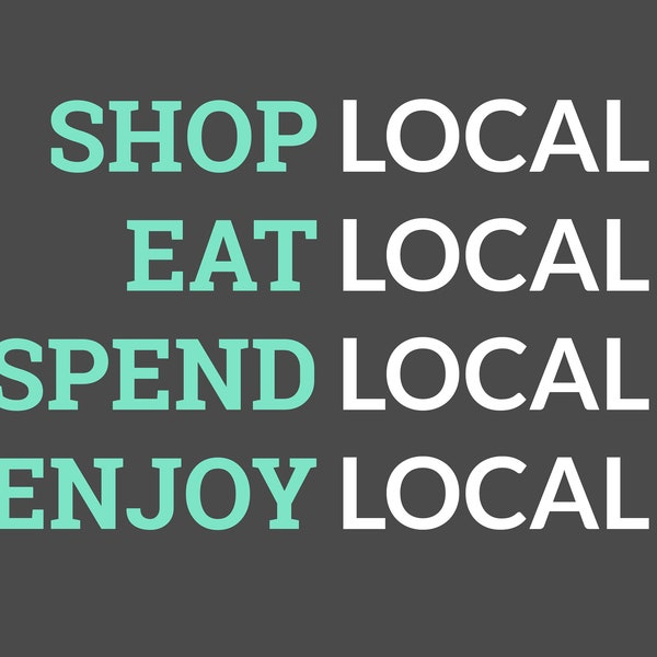 Shop Local Sign - Etsy