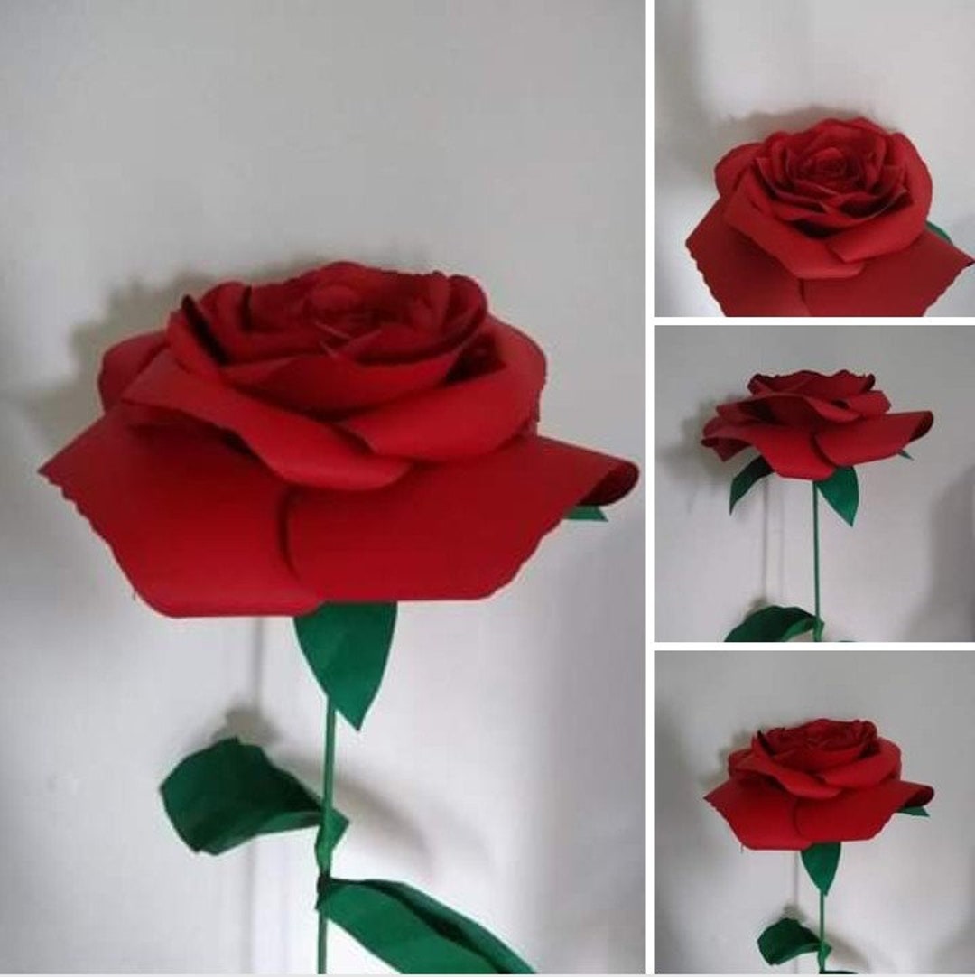 Free Standing Giant Flower Stem Free Standing Large Paper Flower Stand ...