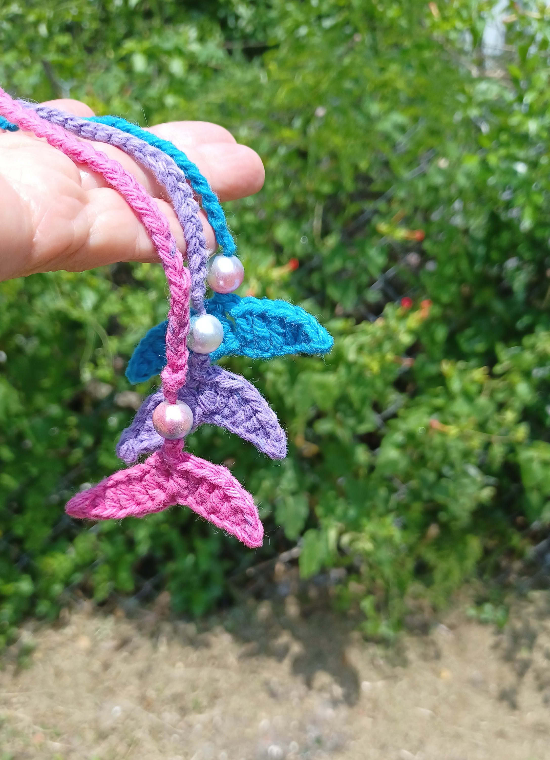 3 Bookmark Crochet Marine Theme Bookmark Soft Thread Washable Resistant ...