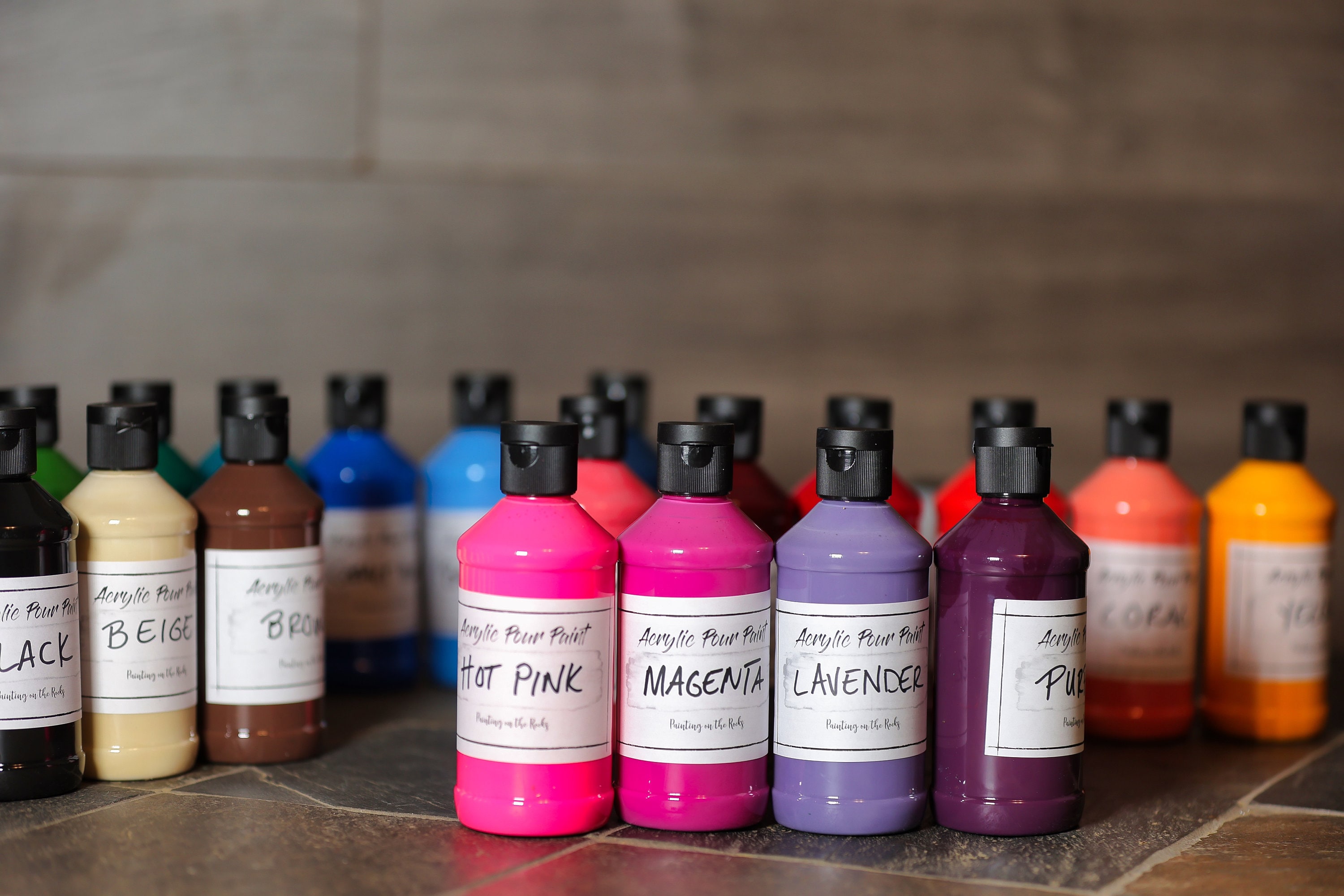 Pre Mixed Acrylic Pour Paints Set of 4 Ready to Pour 8oz - Etsy