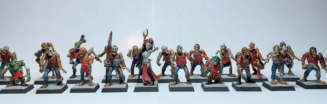 Warhammer the Old World Necromancer and Zombie Horde - Etsy