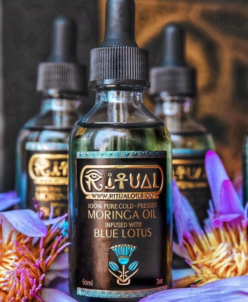 Ritualoil Blue Lotus Infused Moringa Oil - Etsy Singapore