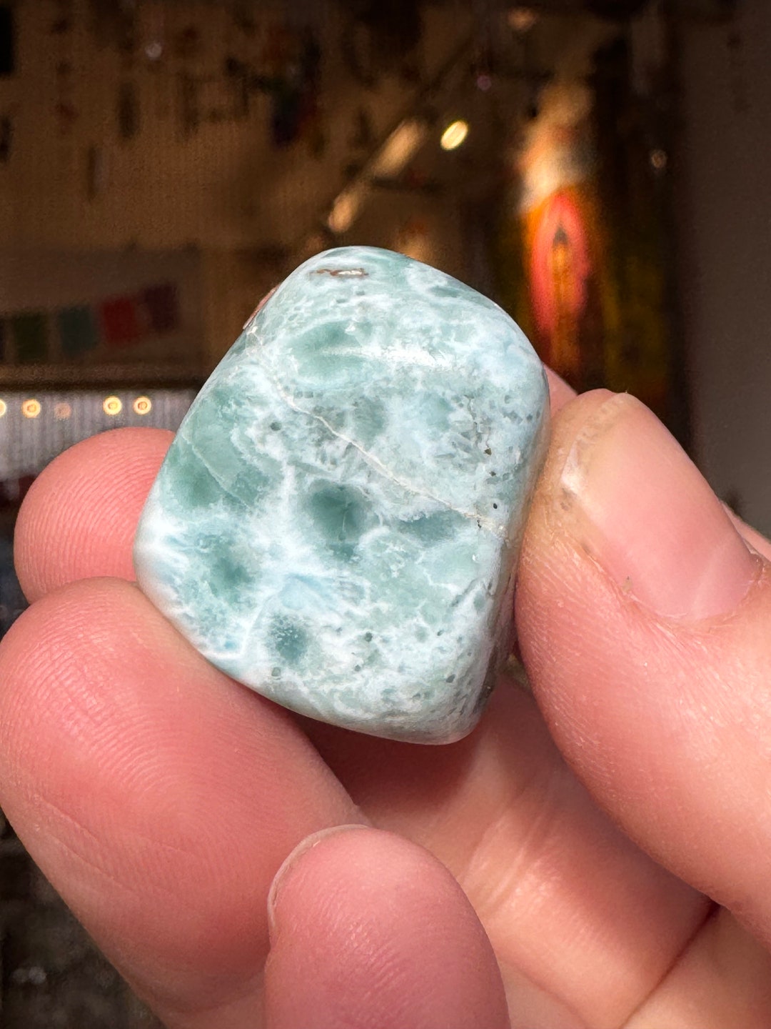 LARIMAR Tumbled Mineral Specimen Dominican Republic Atlantis Stone ...
