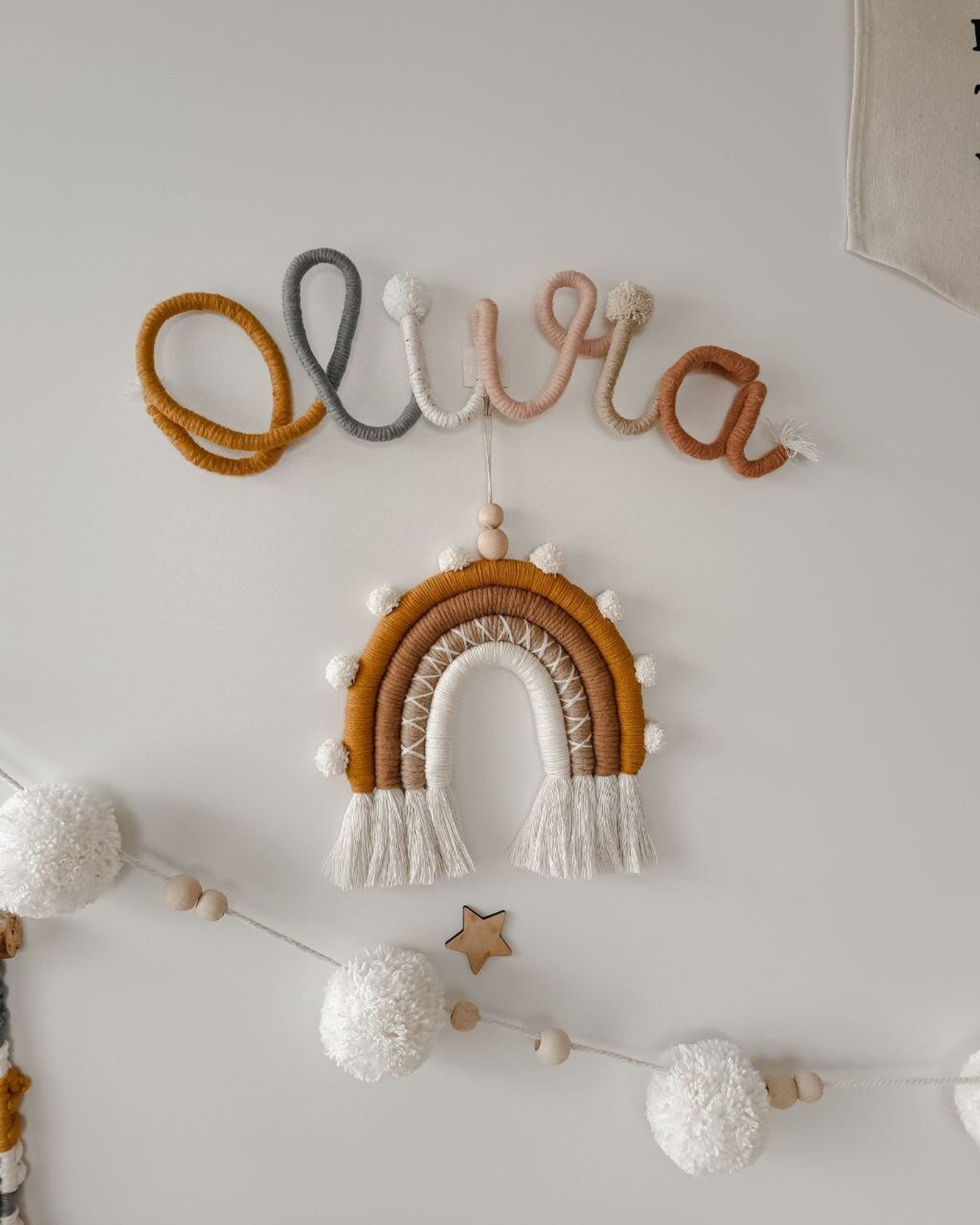 Custom Name Sign Nursery Name Sign Crochet Name Sign - Etsy