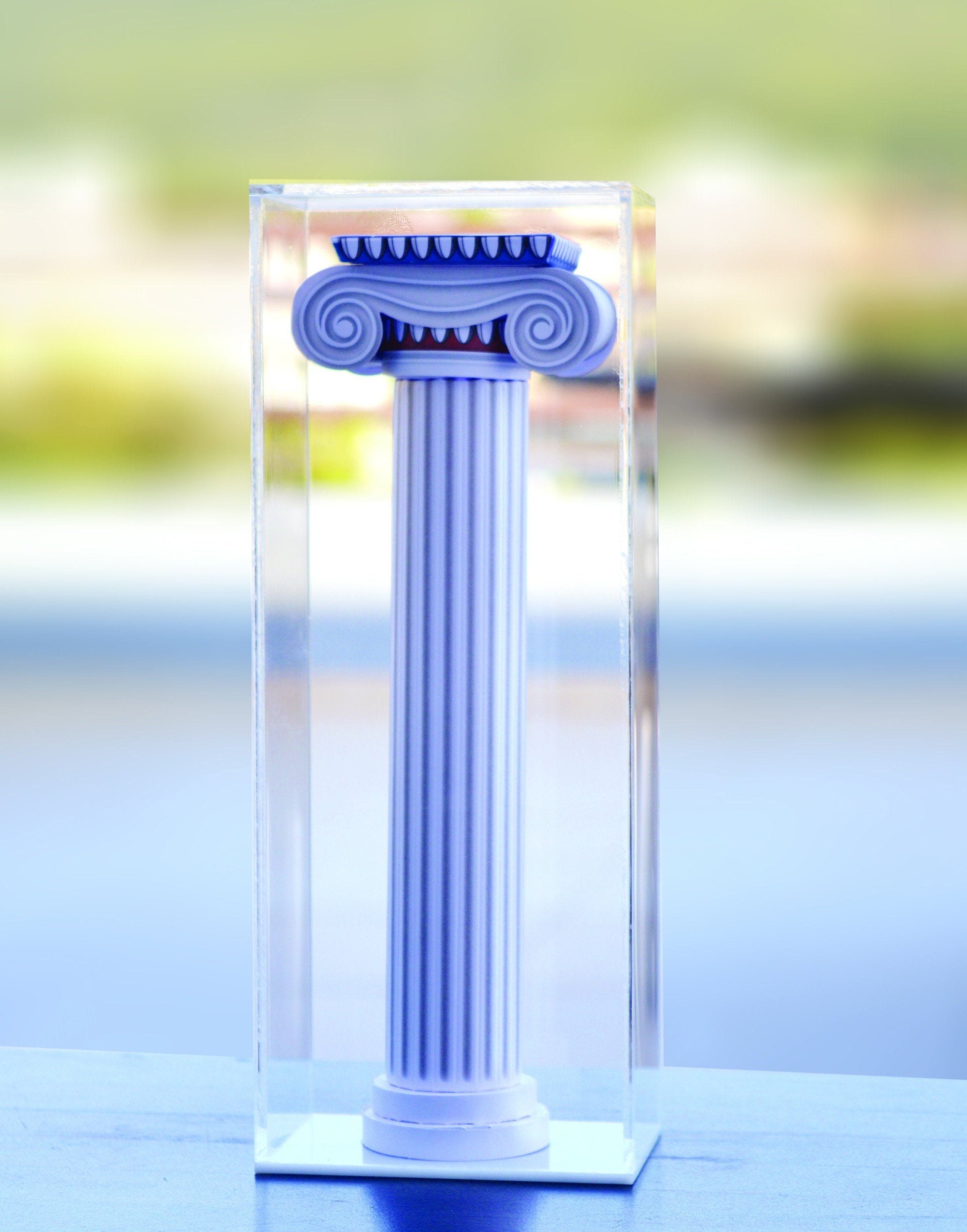 Art Objects IONIC COLUMN Unique hand assembled art object in a case ...