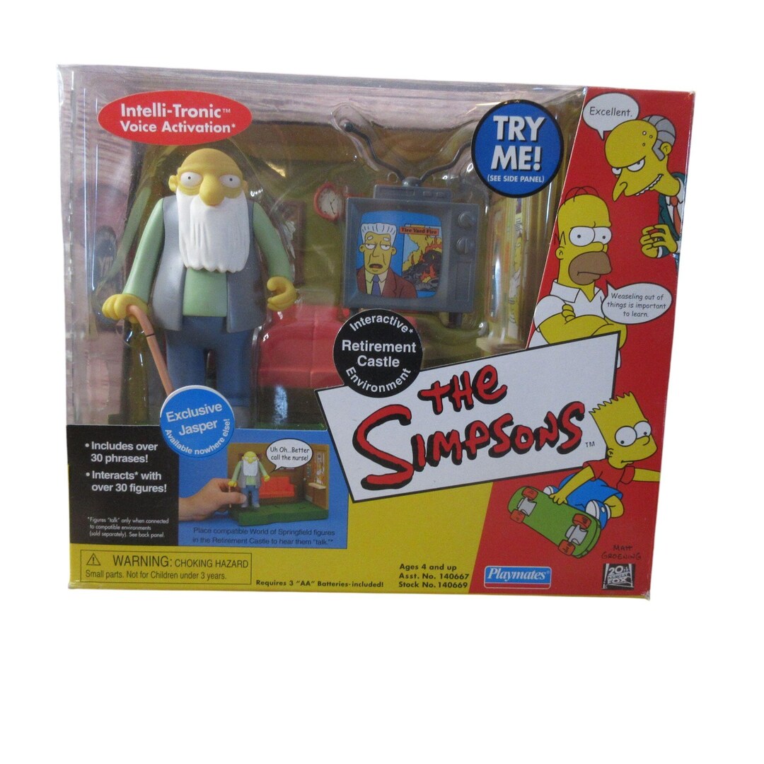 The Simpsons Jasper Retirement Castle 2002 Vintage - Etsy