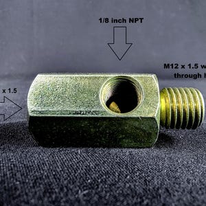 Oil Fitting Pressure Tee M12x1.5 M12 1.5 1/8 Npt BMW Crush Washer ...