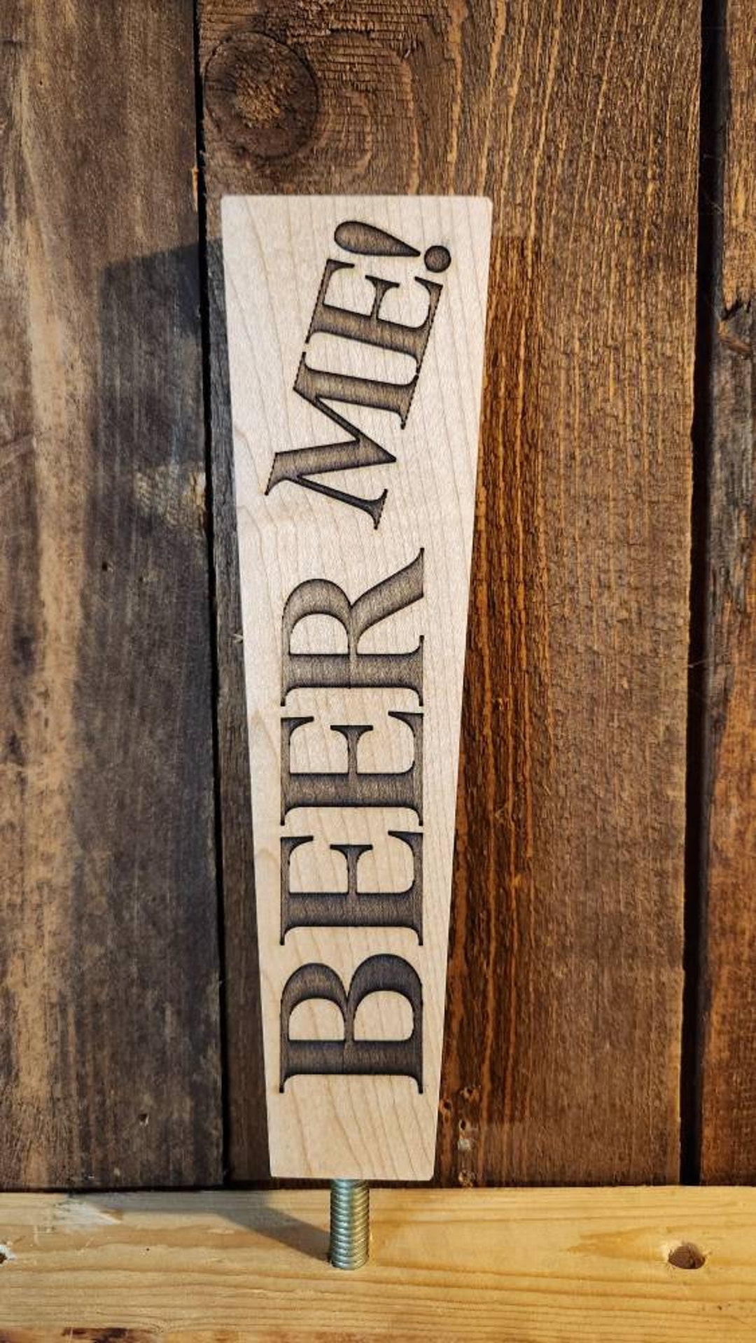 Hard Maple Beer Tap Handle With Laser Engraving - Etsy