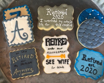 Retirement cookies | Etsy