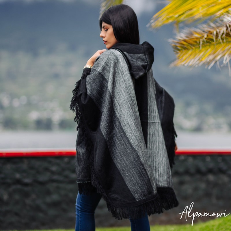 Peru Mens Alpaca Poncho - Etsy