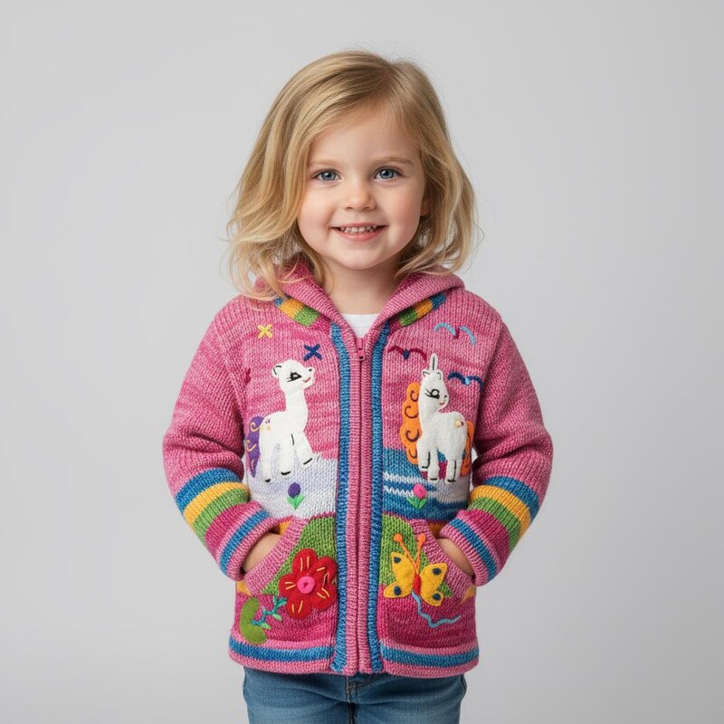 Girls Animal Cardigan - Etsy