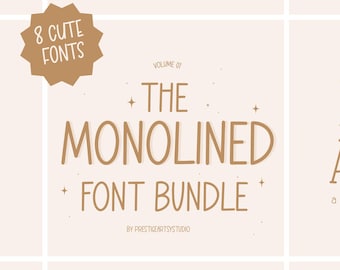 The Stylish Font Bundle - Font Bundle, Handwritten Font, Script Font, Cricut Font, Cursive Font ...