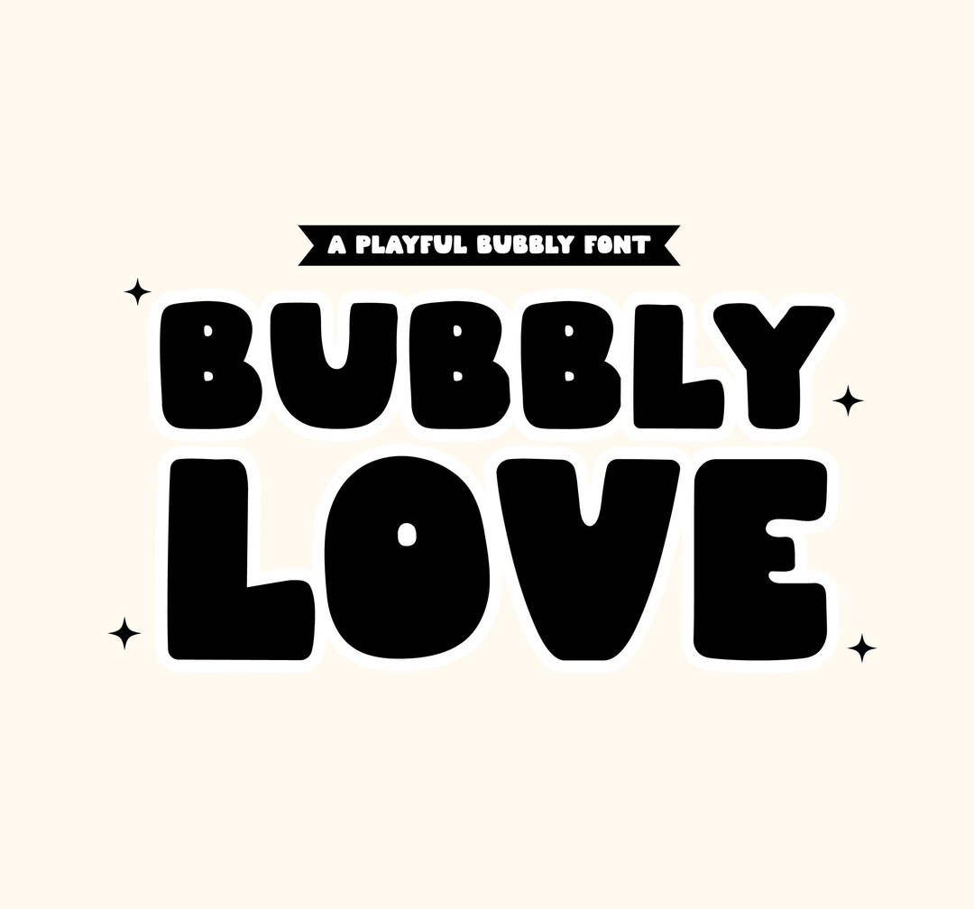 Bubbly Font, Groovy Font, Modern Font, Cricut Fonts, Procreate Fonts ...