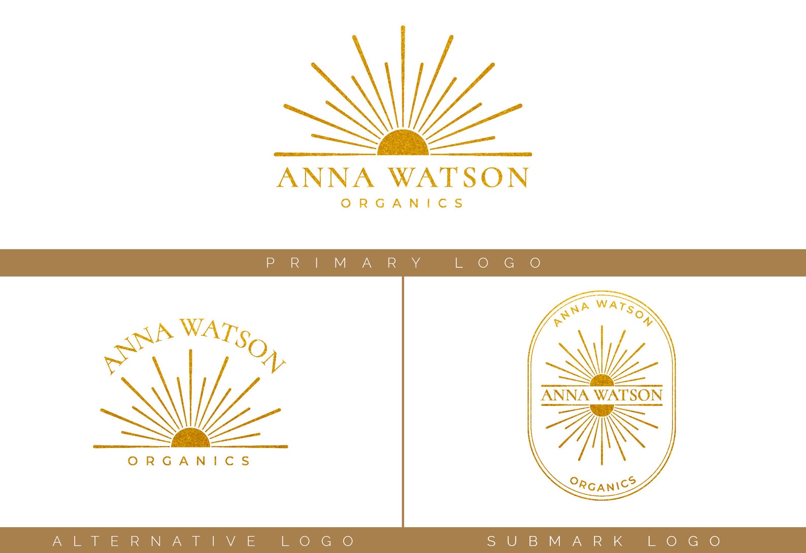 Sunburst Logo Boho Logo Gold Sunburst Logo Photography - Etsy